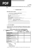 CMR Compliance Monitoring Report New Format | PDF | Environmental ...