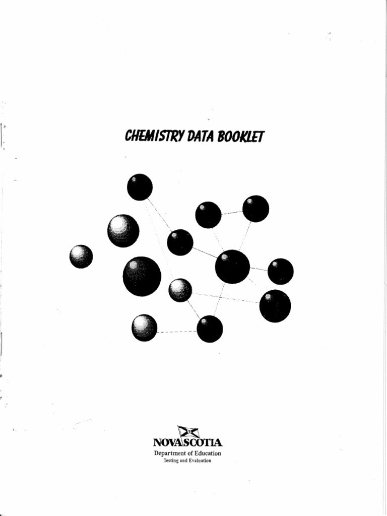 Data Booklet Chemistry | PDF