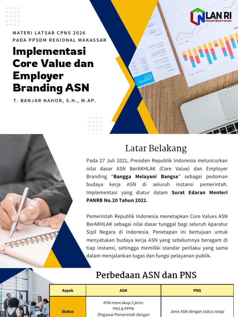 Implementasi Core Value Dan Employer Branding ASN | PDF