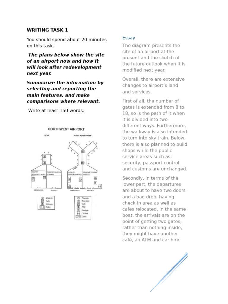 IELTS Writing Task 1 - Maps | PDF
