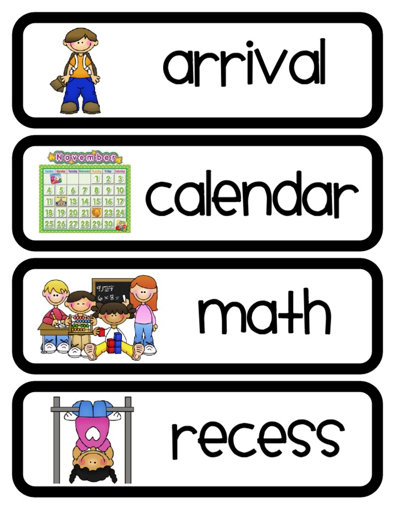 Daily School Schedule Overview | PDF
