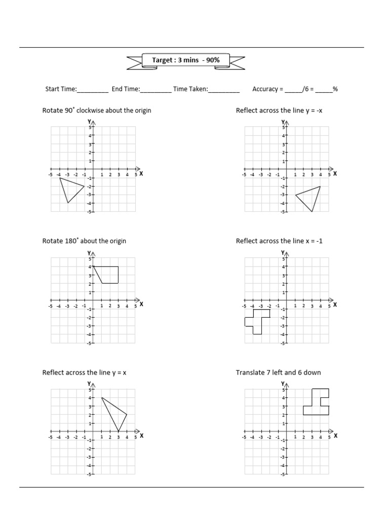 Grade 06 Graph Transformation Mixed 06 | PDF