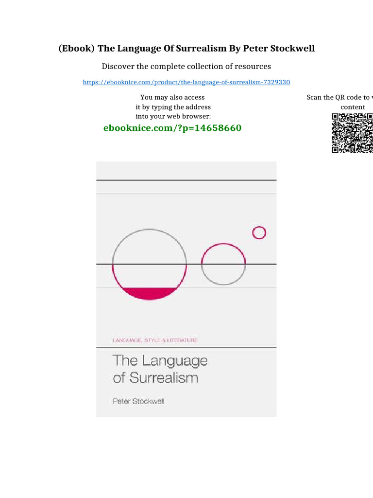 (Ebook) The Language of Surrealism by Peter Stockwell Updated 2025 ...
