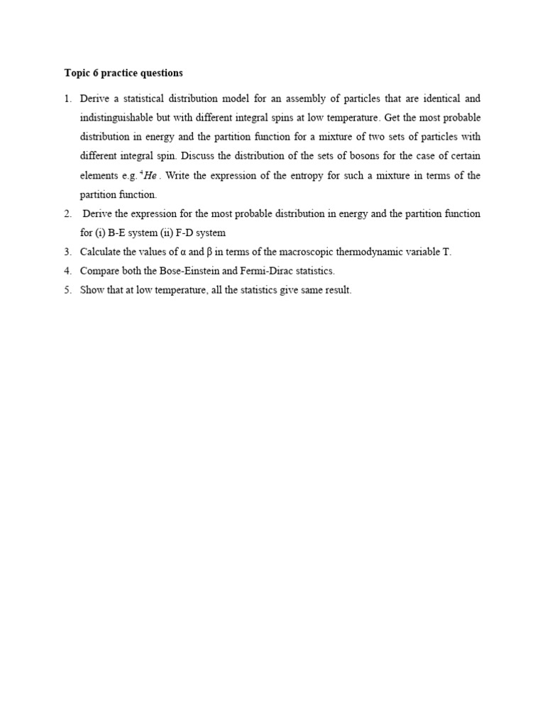 Topic 6 Practice Questions | PDF