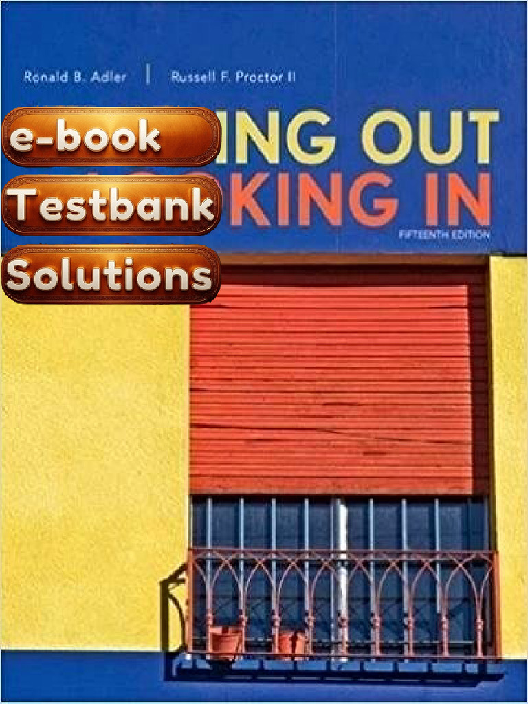 Testbank LOOK Looking Out Looking in 5th Canadian Edition | PDF ...