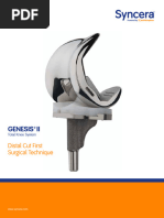 TKR Smith&nephew Technique Orthomatch GENESIS II Surgical Technique.10. ...