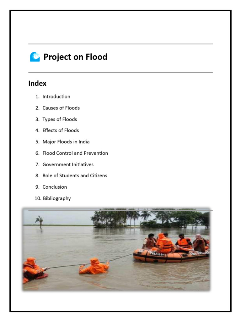 Flood English Project - Final!!!!! | PDF | Flood | Rain