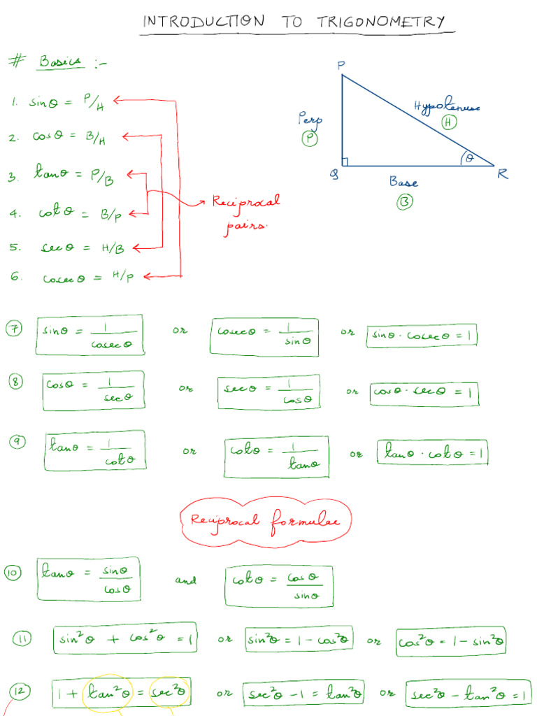 11 - s30 - Introduction To Trigonometry (Complete) | PDF