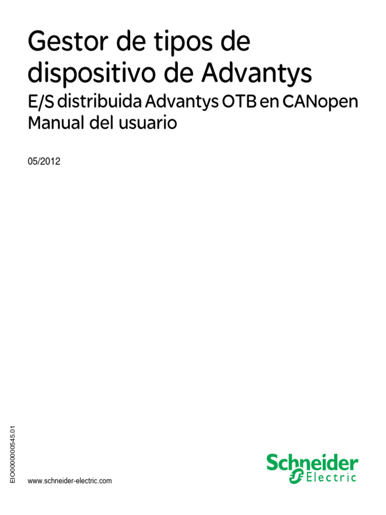 OTB DTM CANopen User Manual (ESP) | PDF | Software | Ventana (informática)