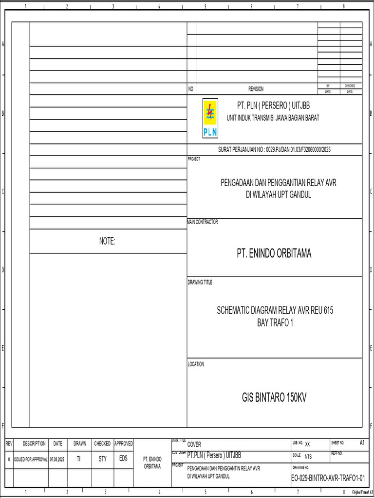 0029.Pj Schematic Avr Gis Bintaro Bay Trafo #1 | PDF | Electrical ...