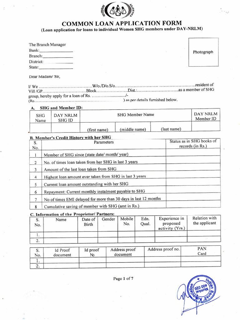 Common Application Form | PDF