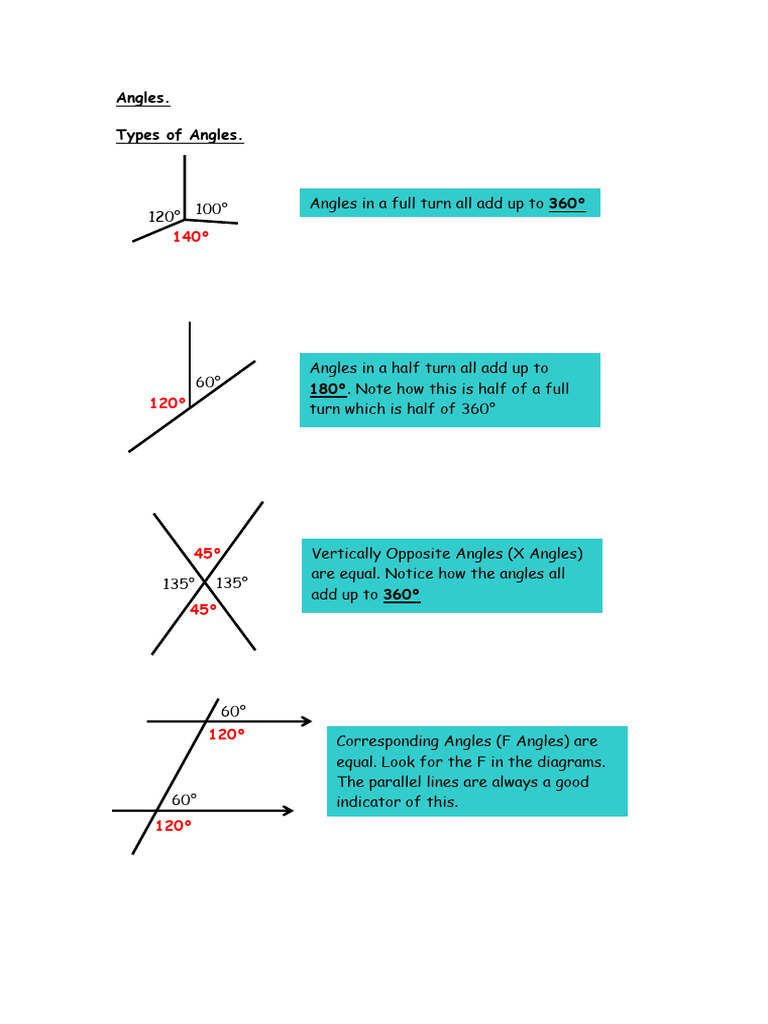 Angles Notes | PDF