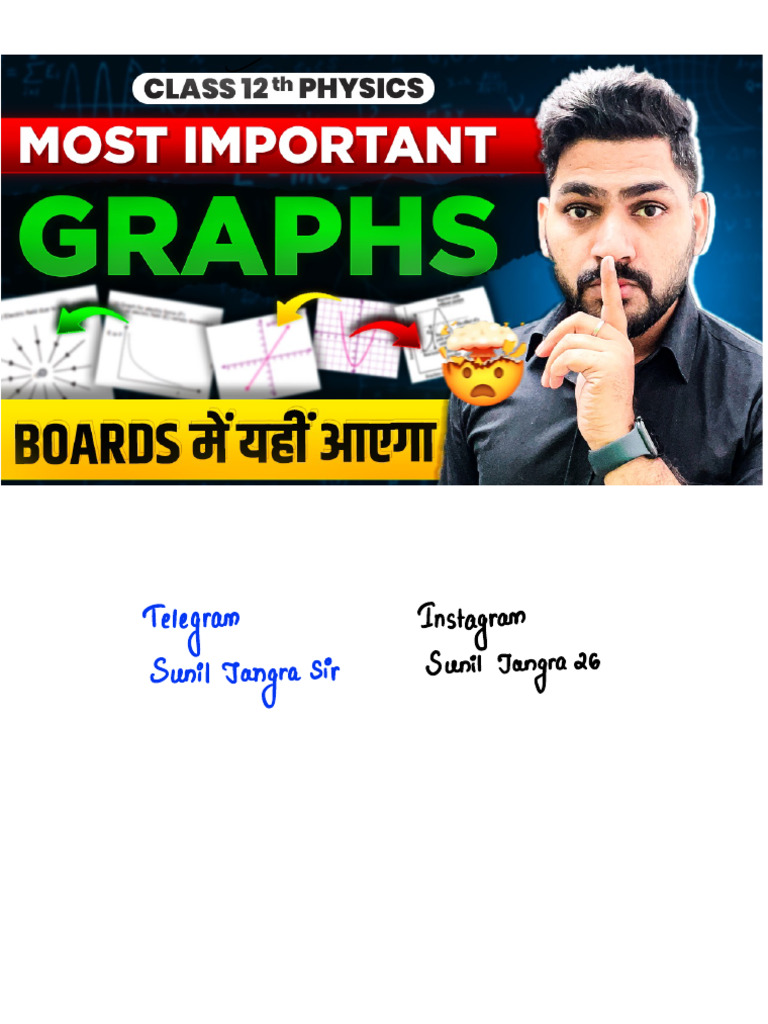 Graphs Class 12 Physics | PDF | Condensed Matter Physics | Materials ...