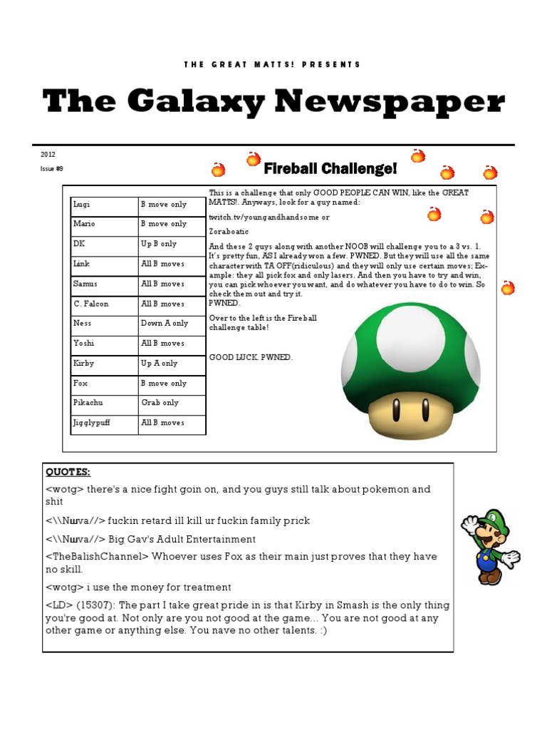 Kaillera Newspaper - Issue #9 | PDF | Usb Flash Drive | Wii