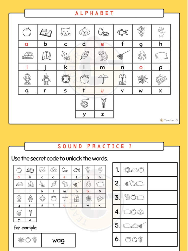 Alphabet and Sound Practice 1.PDF Version 1 | PDF