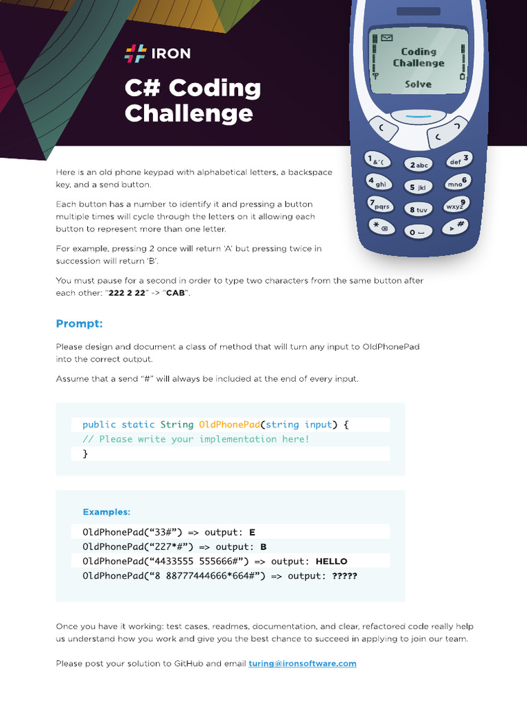 C# Coding Challenge | PDF
