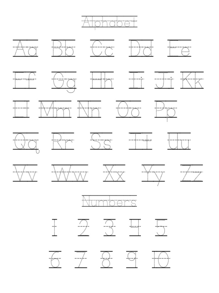 1 Trace Alphabet | PDF
