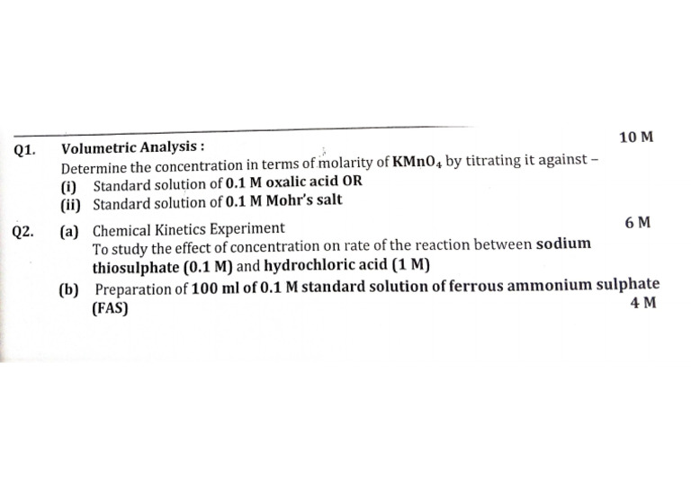 Chemistry Set 5 | PDF