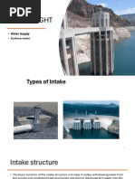 Raw Water Intake Structure Design | PDF | Lake | Reservoir