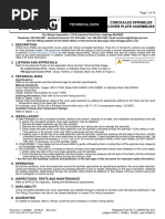 Victaulic Sprinkler Data Sheet | PDF | Fire Sprinkler System | Safety