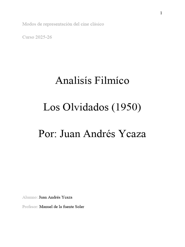 Analisís Filmíco (5) | PDF