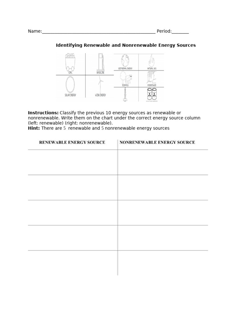 Identifying Worksheet | PDF