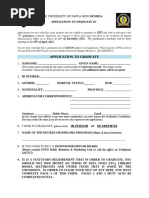 USP Graduation Application Guide | PDF