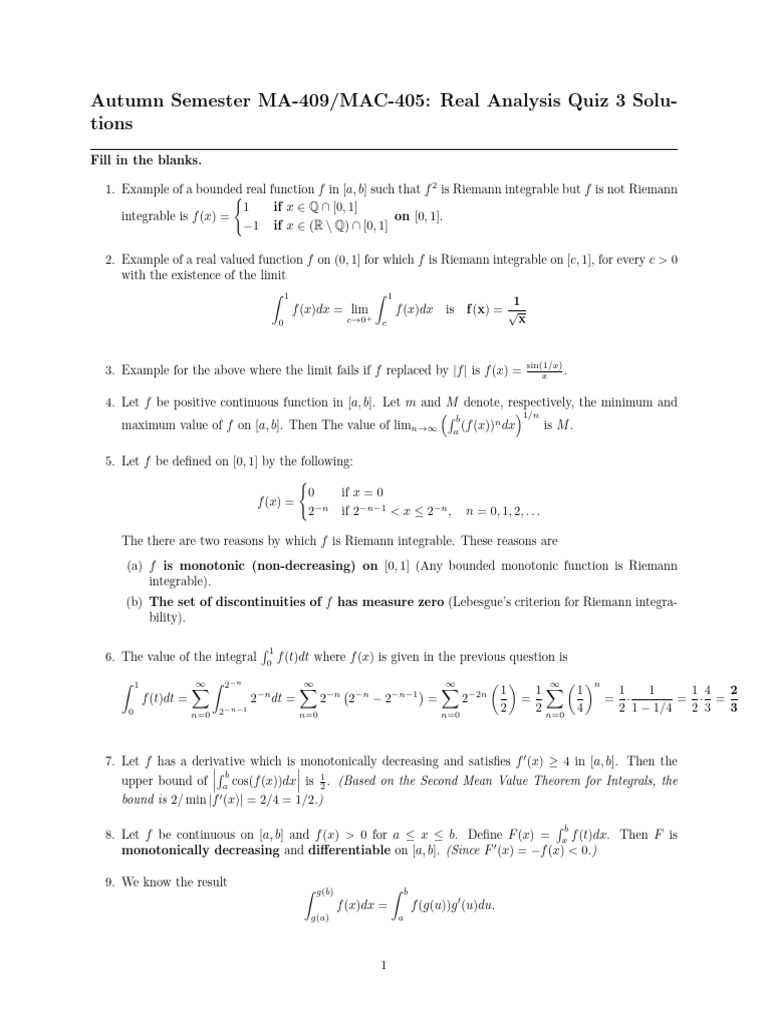 Real | PDF | Function (Mathematics) | Real Analysis