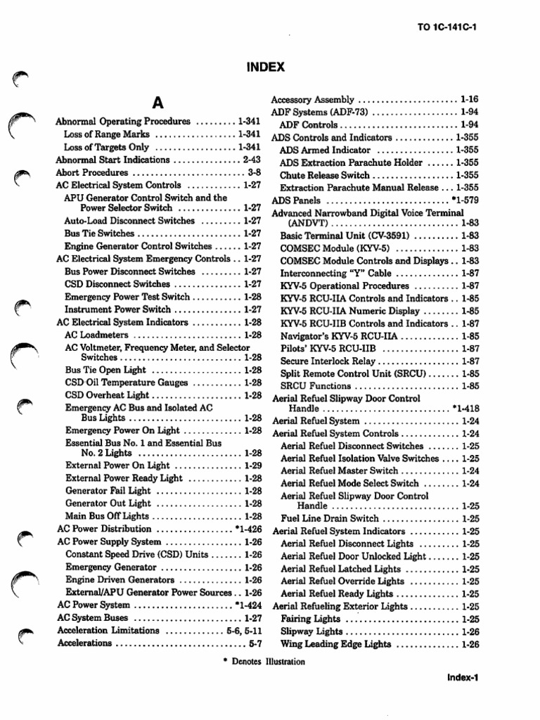 C-141C Flight Engineer Procedures | PDF | Landing Gear | Aircraft ...