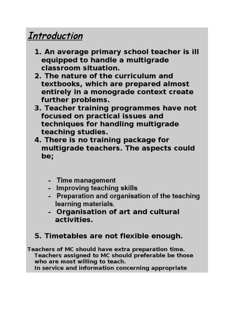 Introduction | Teacher Education | Teachers