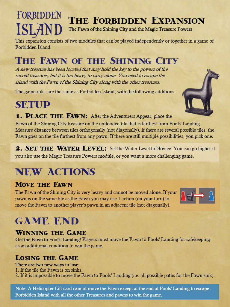 FI The Forbidden Expansion Formatted Rules Summary v1.2 | PDF | Board ...