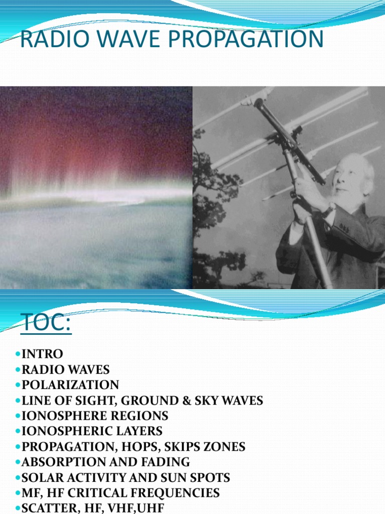Radio Wave Propagation Overview | PDF | Ionosphere | Radio Propagation