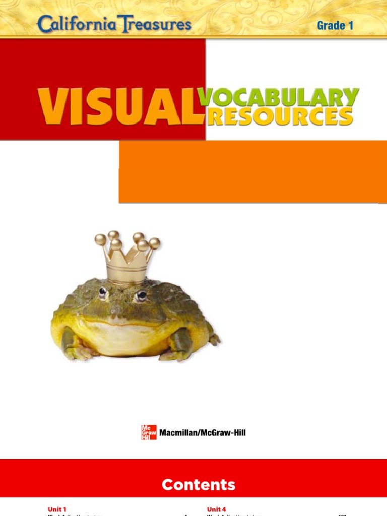Visual Vocabulary Resources (Grade 1) | PDF | Vocabulary | English Language