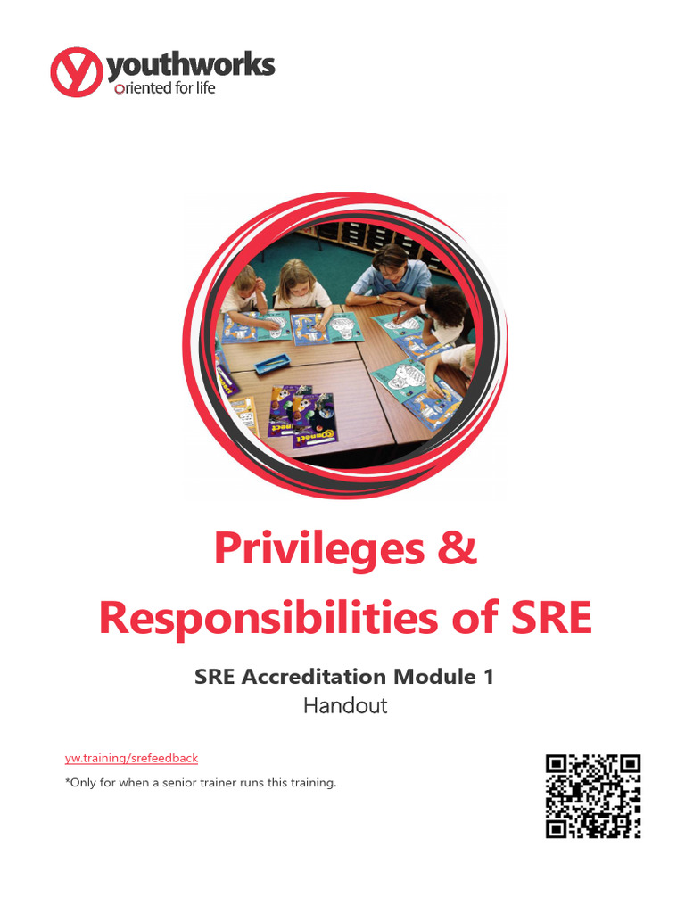 SRE Accreditation Module 1 - HO - 6.1 | PDF | Teachers | Paul The Apostle