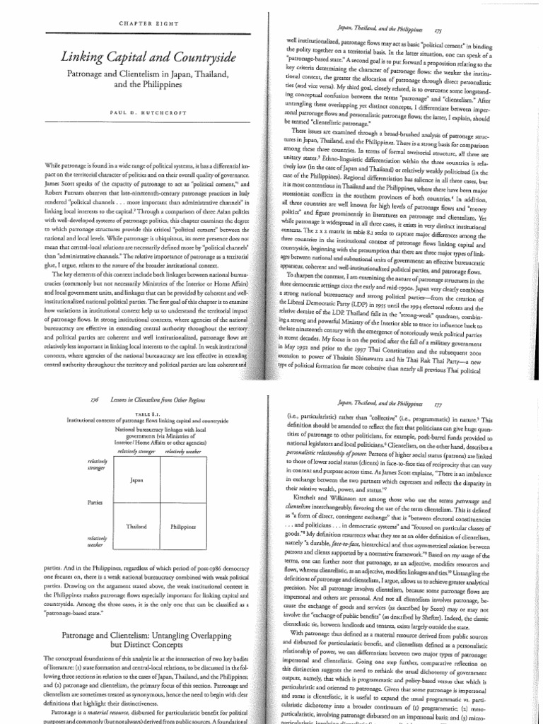 Hutchcroft - Linking Capital and Countryside | PDF