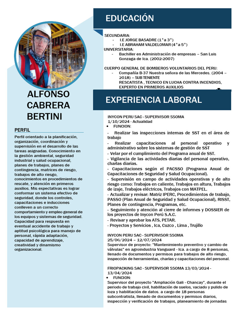 CV Alfonso Cabrera ACTUAL | PDF