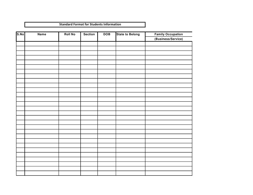 Students Information For MBA 2011-12 | PDF | Career & Growth