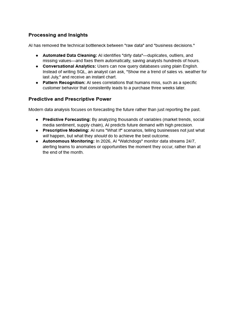 How AI Helps in Data Analysis | PDF