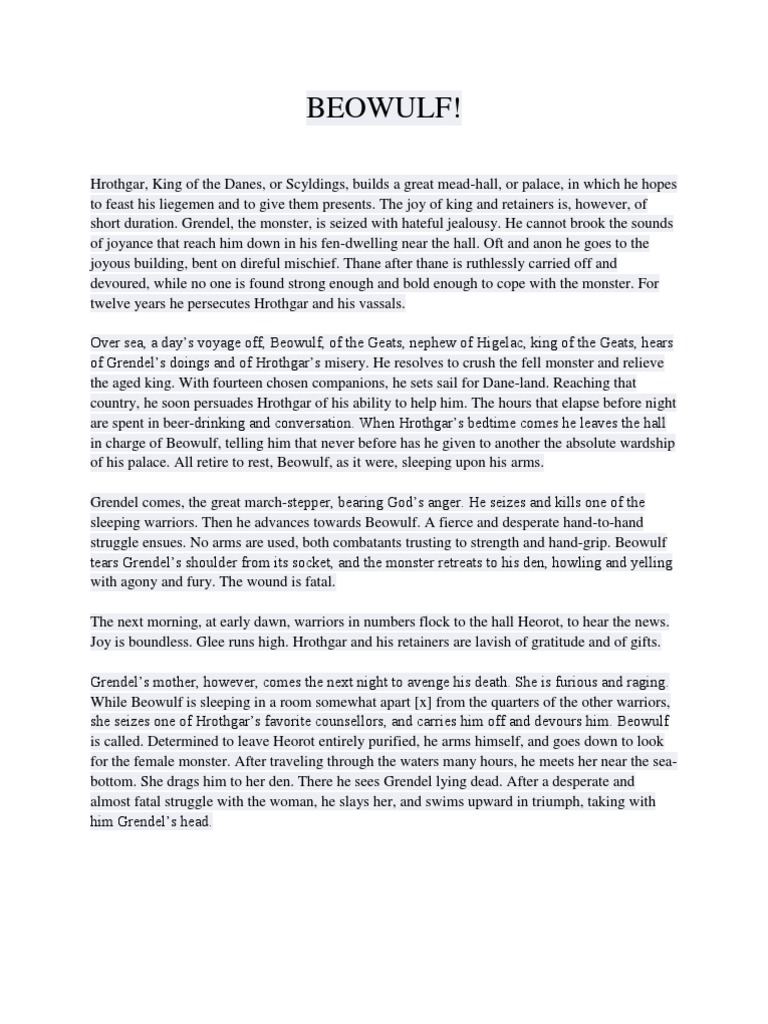 Beowulf | PDF