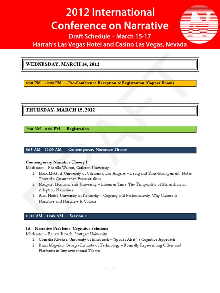 Exploring Temporality, Adaptation, and Authorship: A Draft Schedule for ...