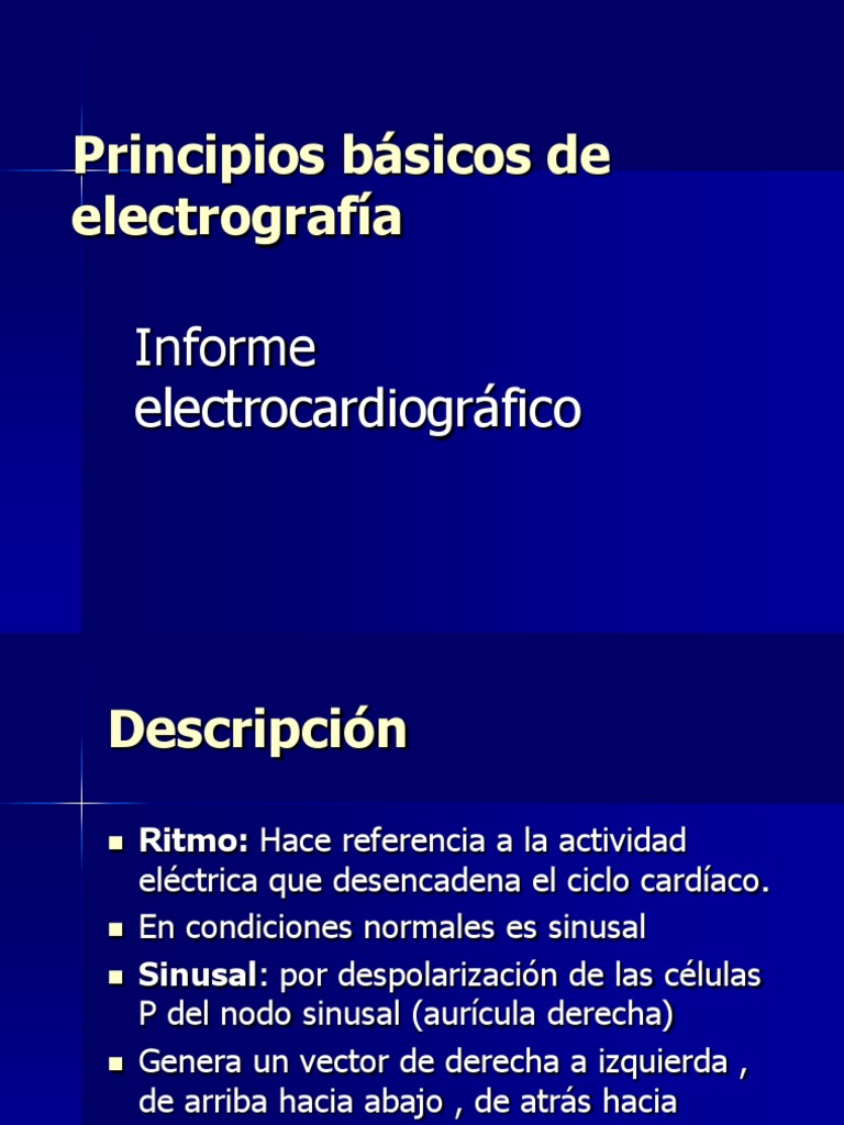 Clase 2 Informe de ECG | Electrocardiografia | Angiología