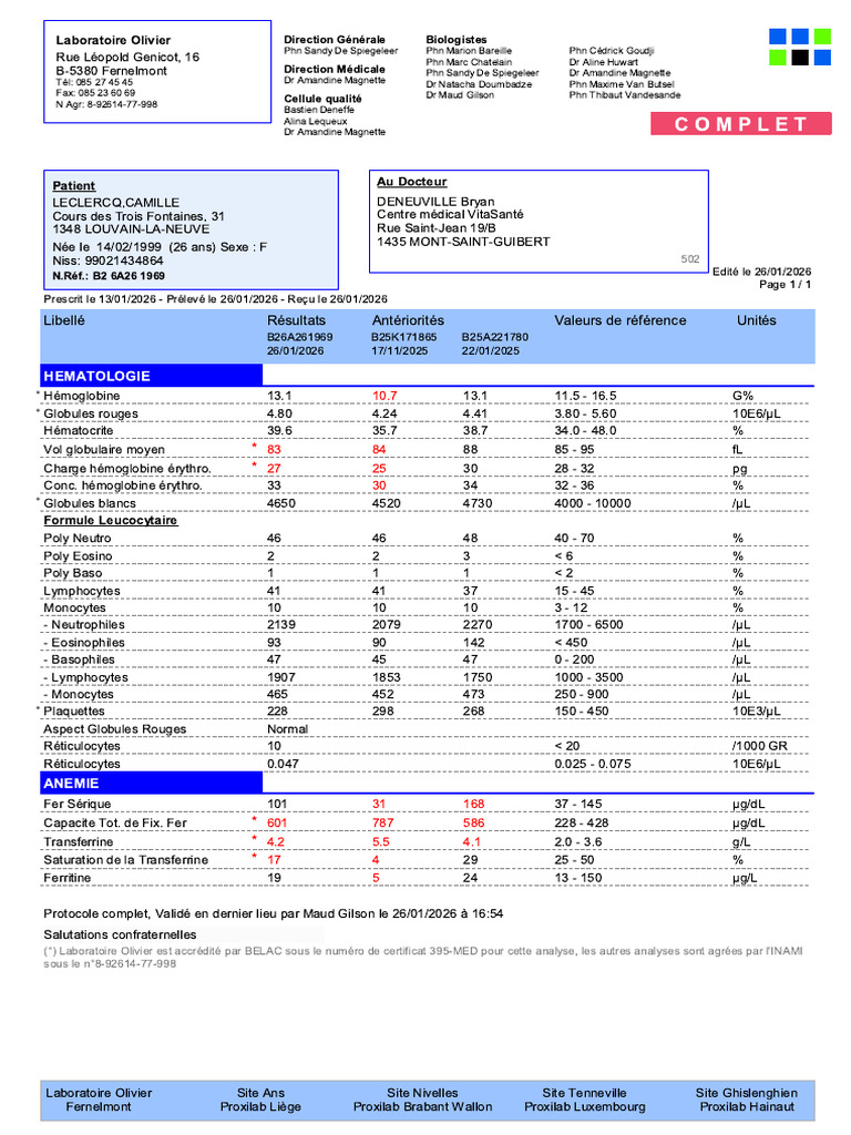 Document 20260129 0908 | PDF | Sang | Tissu biologique