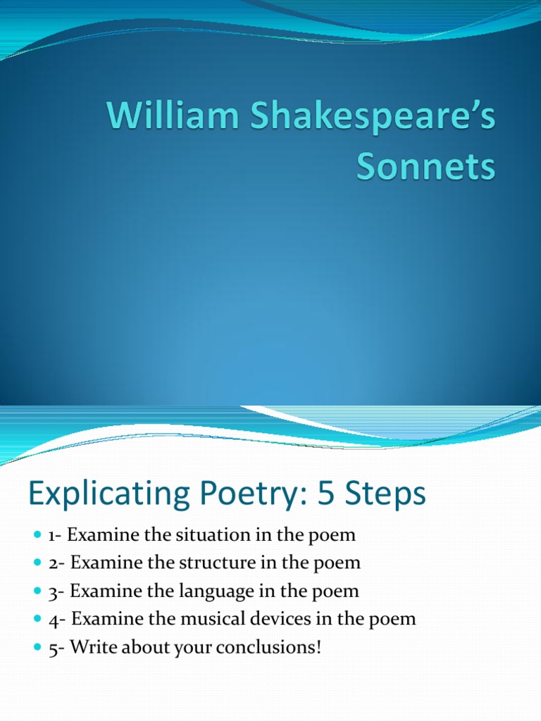 William Shakespeare Sonnets | PDF | Shakespeare's Sonnets | Rhetoric