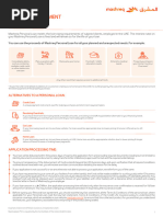 Mashreq Personal Loan Overview | PDF | Credit Card | Loans