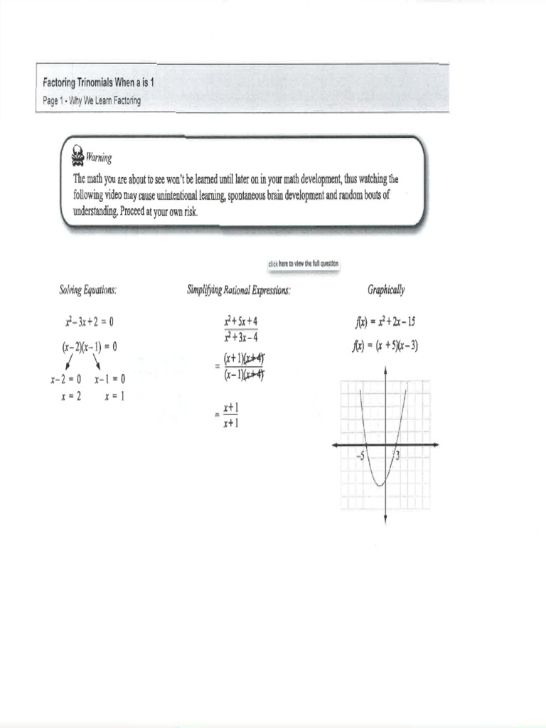 Precalculus 11 Chapter 1 Notes Studyforge | PDF