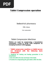 Fette Compression Machine Operation Guide | PDF | Tablet (Pharmacy ...