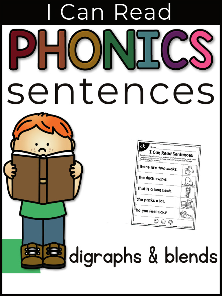 Copy of Phonics Sentences Blends and Digraphs From A Teachable Teacher ...