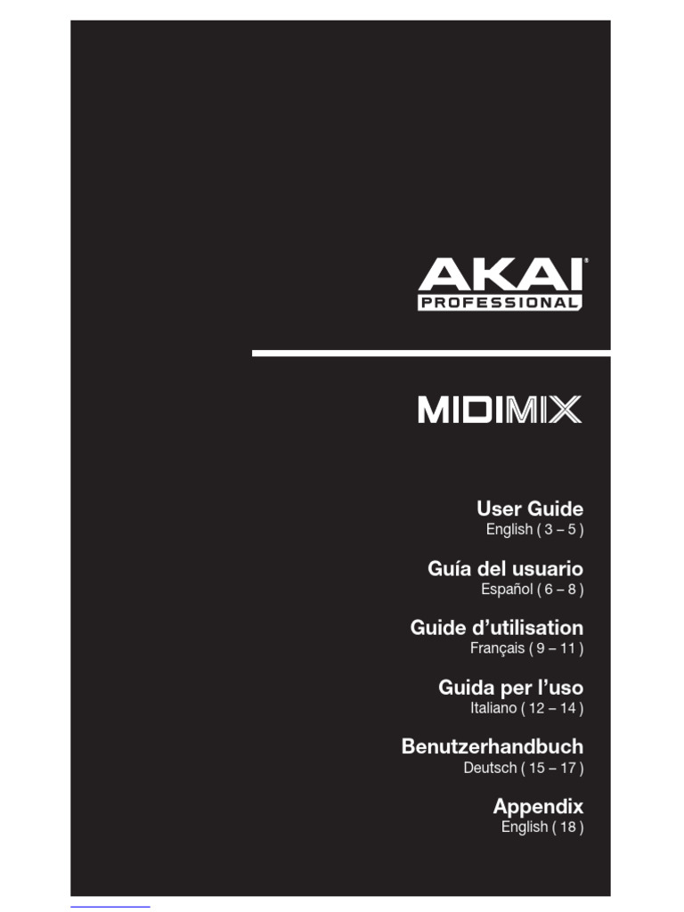 Akai Professional - Midimix | PDF | Equipo de oficina | Tecnología de ...