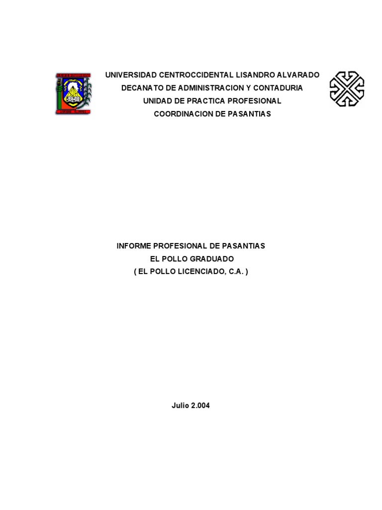 Pollo Graduado (Alejandra) | PDF | Presupuesto | Bancos