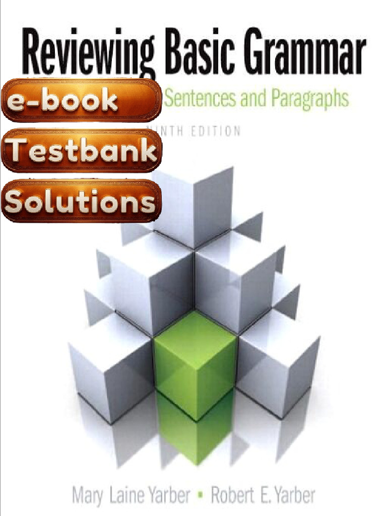 Textbook Reviewing Basic Grammar 9th Edition Textbook and Resources ...
